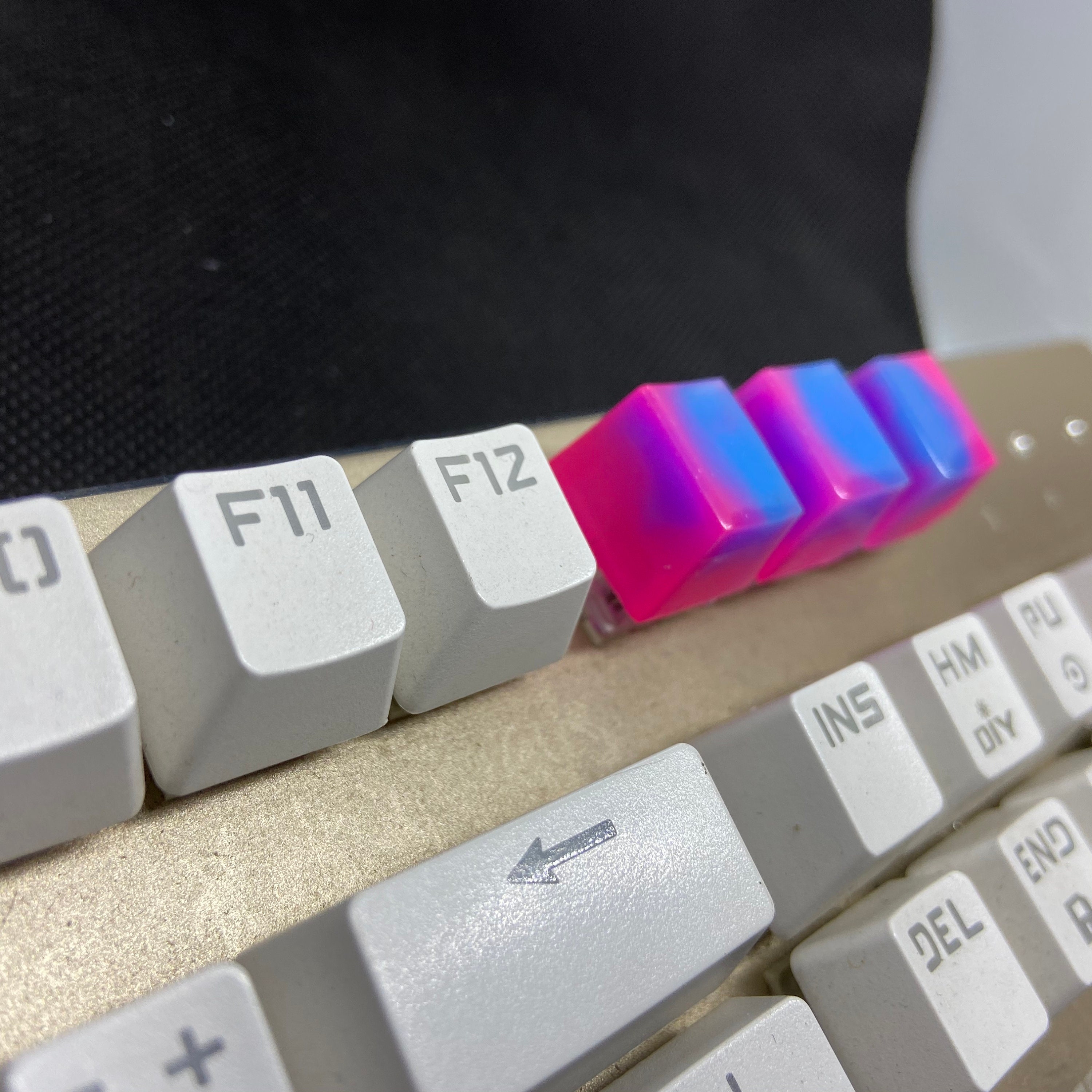 Pink Jelly R4 Keycap Handmade Resin Keycap Craftsman Keycap | Etsy