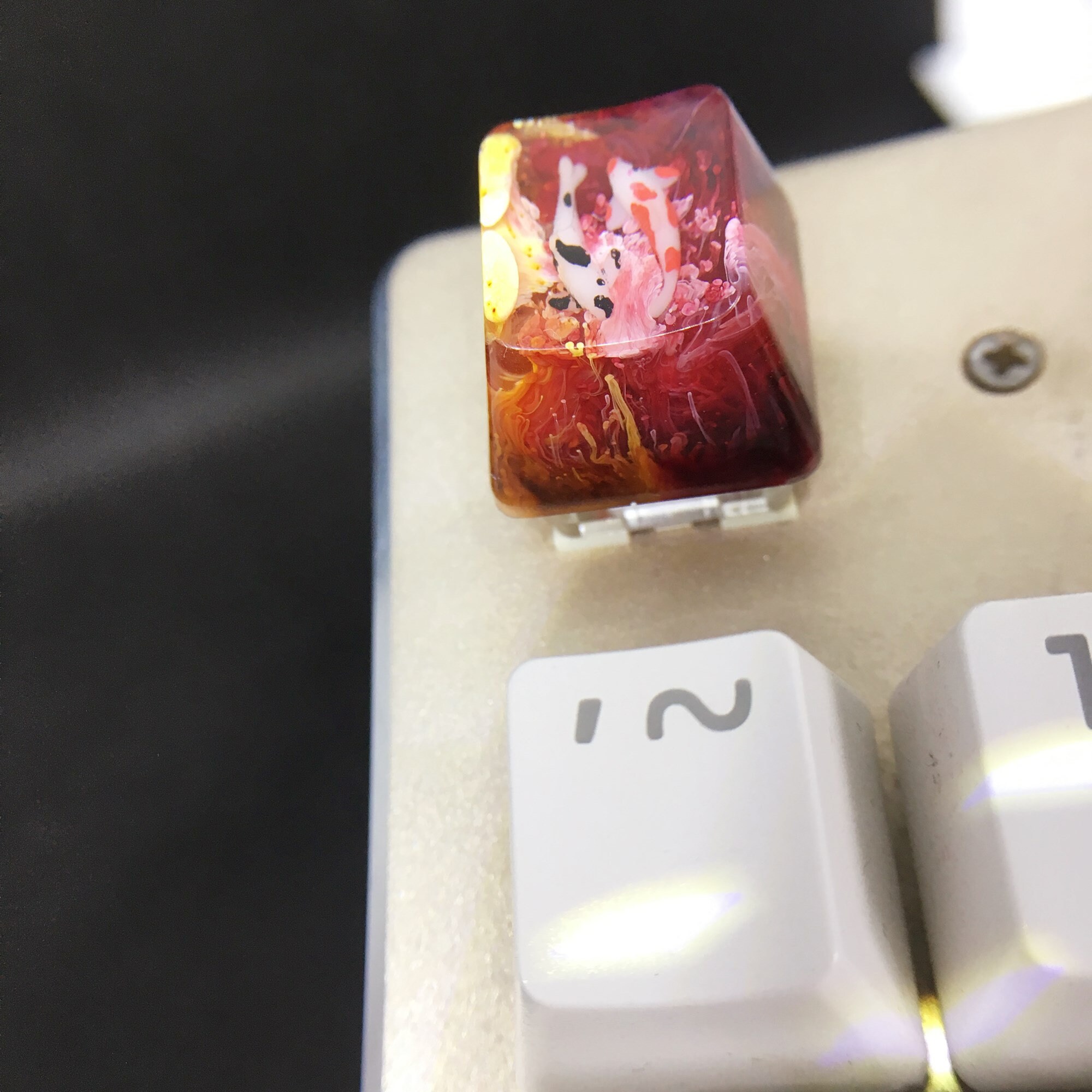 NEW keycap R4 Keycap Handmade Resin Keycap Artisan carp | Etsy