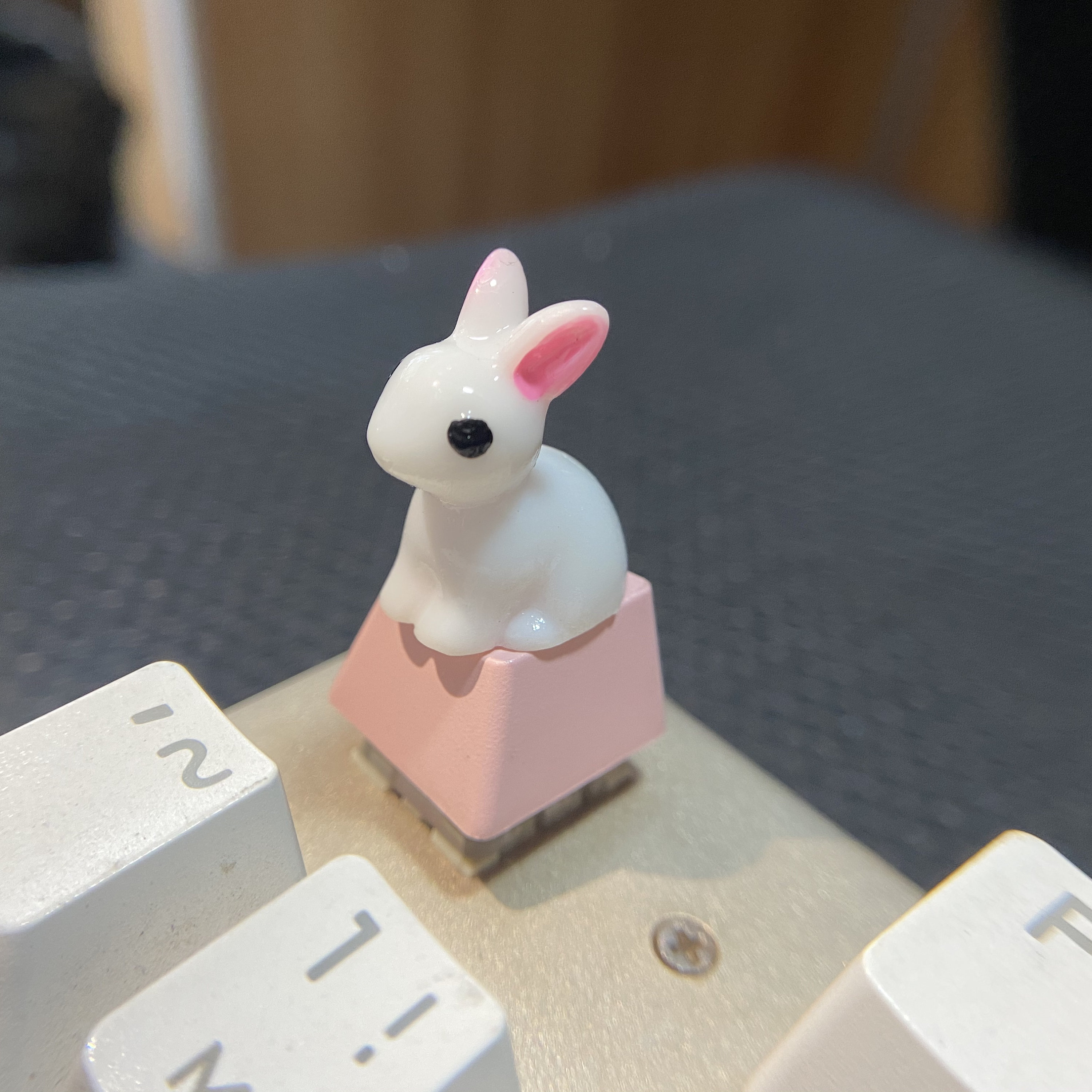 Cute Rabbit Keycaps of Cherry MX Mechanical Keyboard Handmade | Etsy
