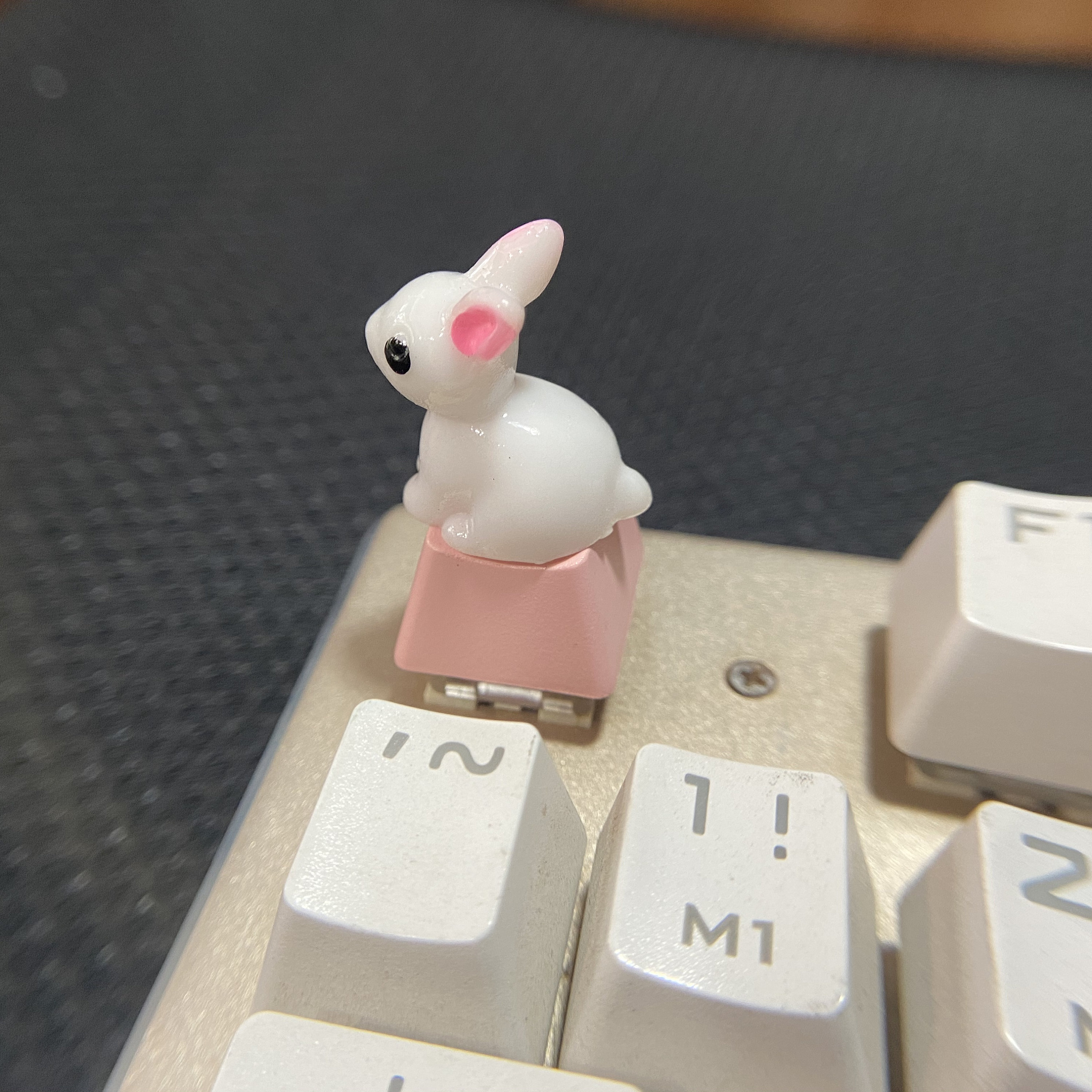 Cute Rabbit Keycaps of Cherry MX Mechanical Keyboard Handmade | Etsy