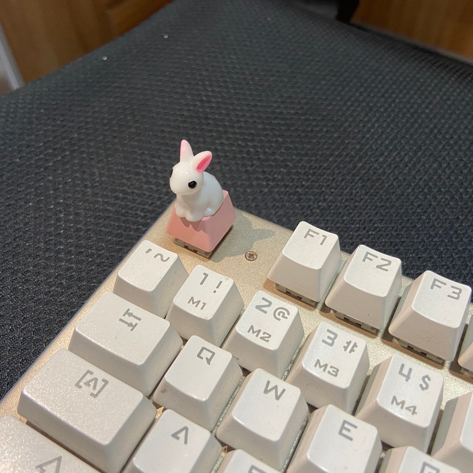 Cute Rabbit Keycaps of Cherry MX Mechanical Keyboard Handmade | Etsy