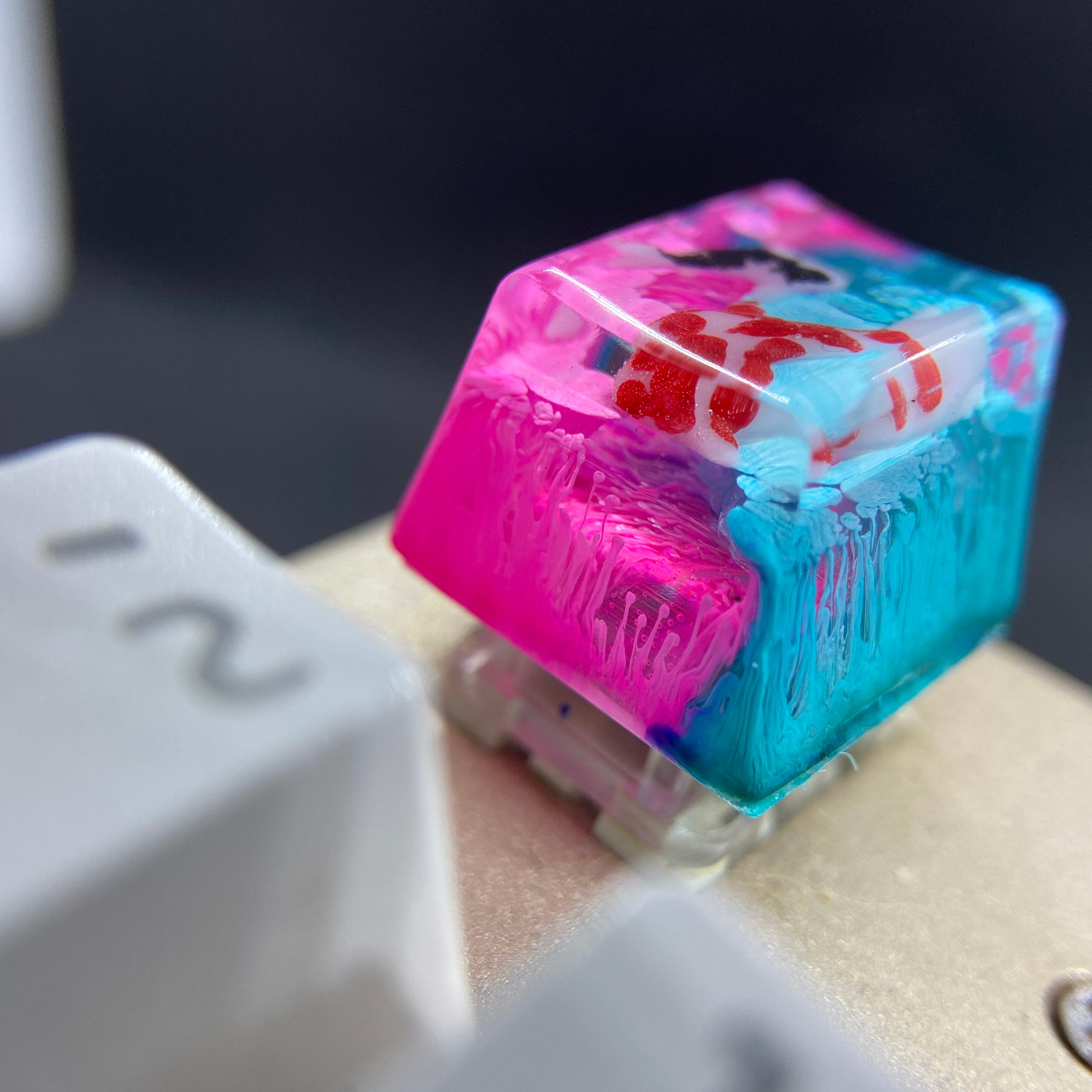 NEW Keycap Spacebar Key and R4 Pink Keycap Handmade Resin | Etsy