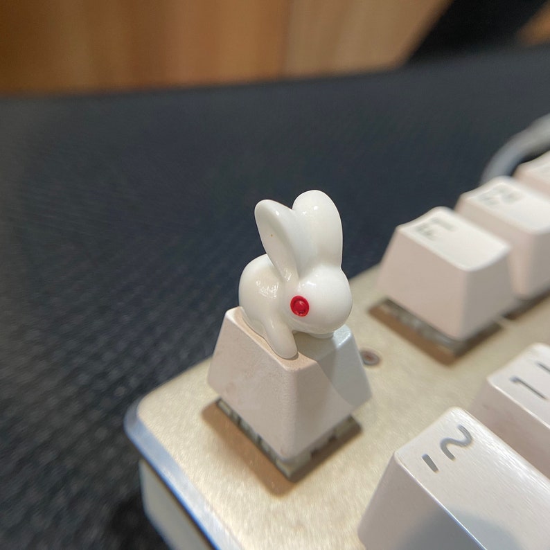 Cute Red Rabbit Keycaps of Cherry MX Mechanical Keyboard - Etsy