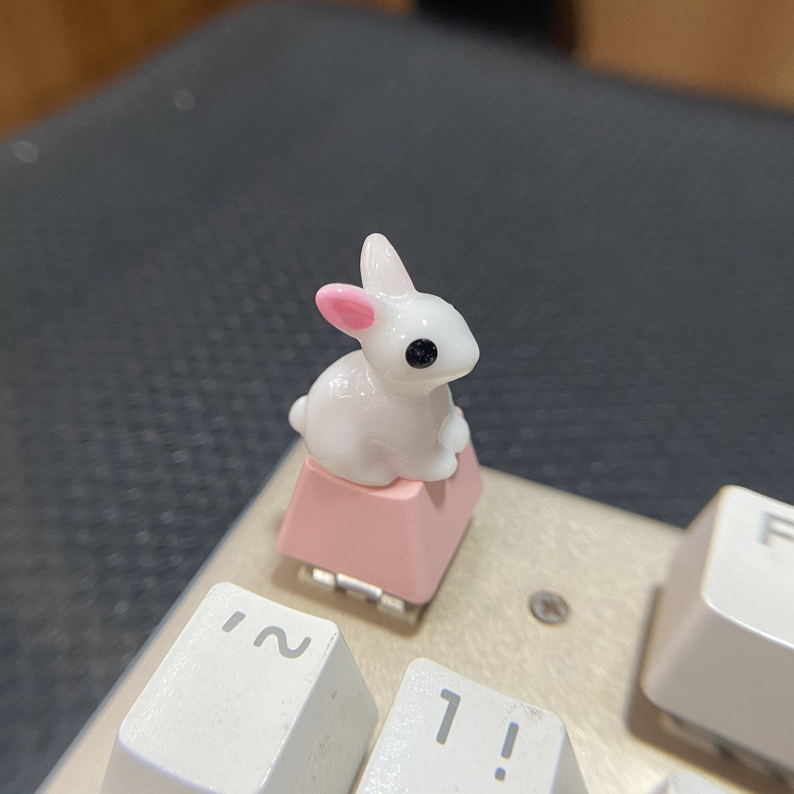 Cute Rabbit Keycaps of Cherry MX Mechanical Keyboard Handmade | Etsy