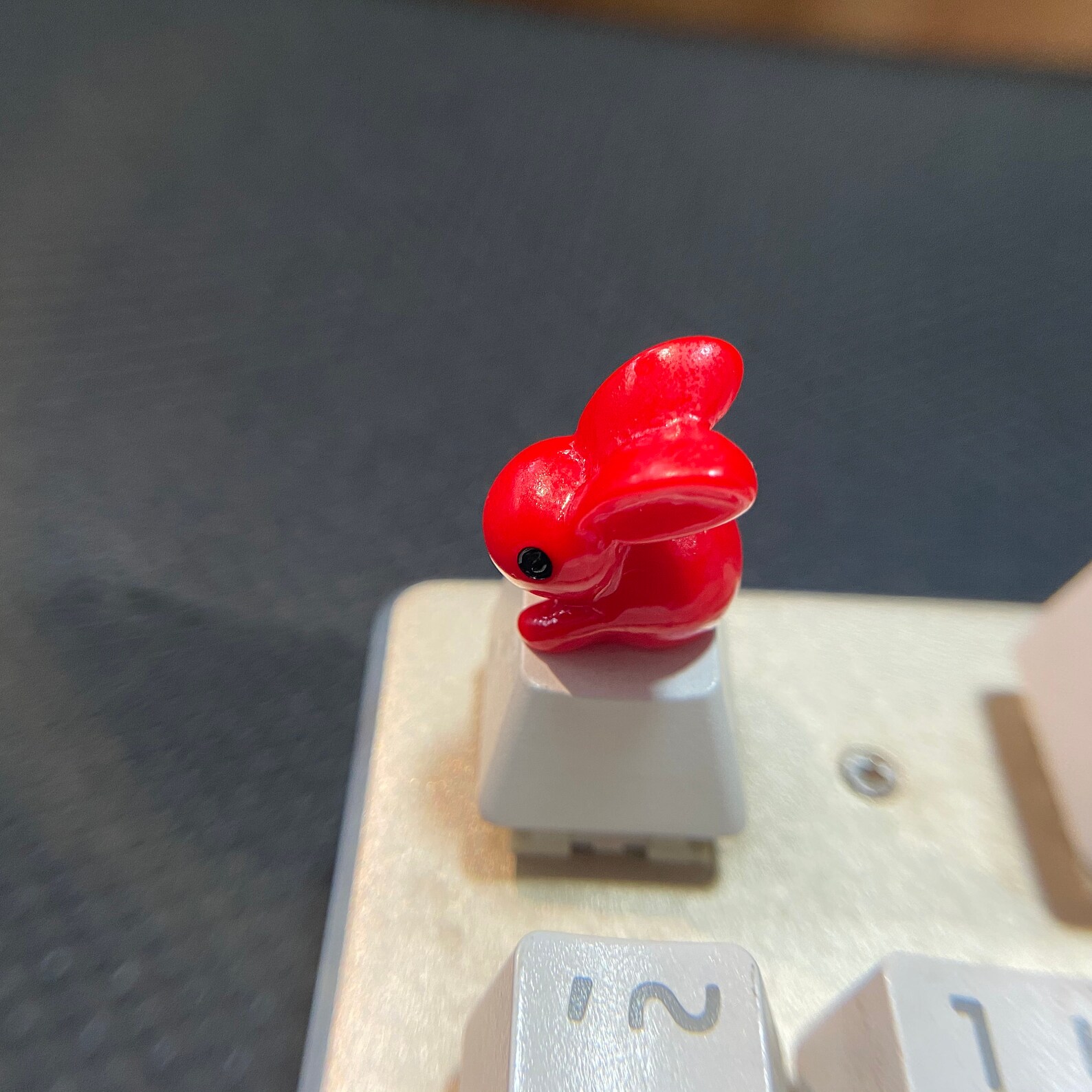 Cute Red Rabbit Keycaps of Cherry MX Mechanical Keyboard - Etsy