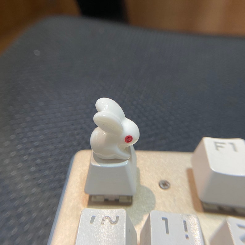Cute Red Rabbit Keycaps of Cherry MX Mechanical Keyboard - Etsy