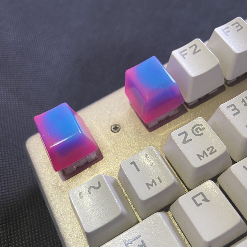 Pink Jelly R4 Keycap Handmade Resin Keycap Craftsman Keycap | Etsy