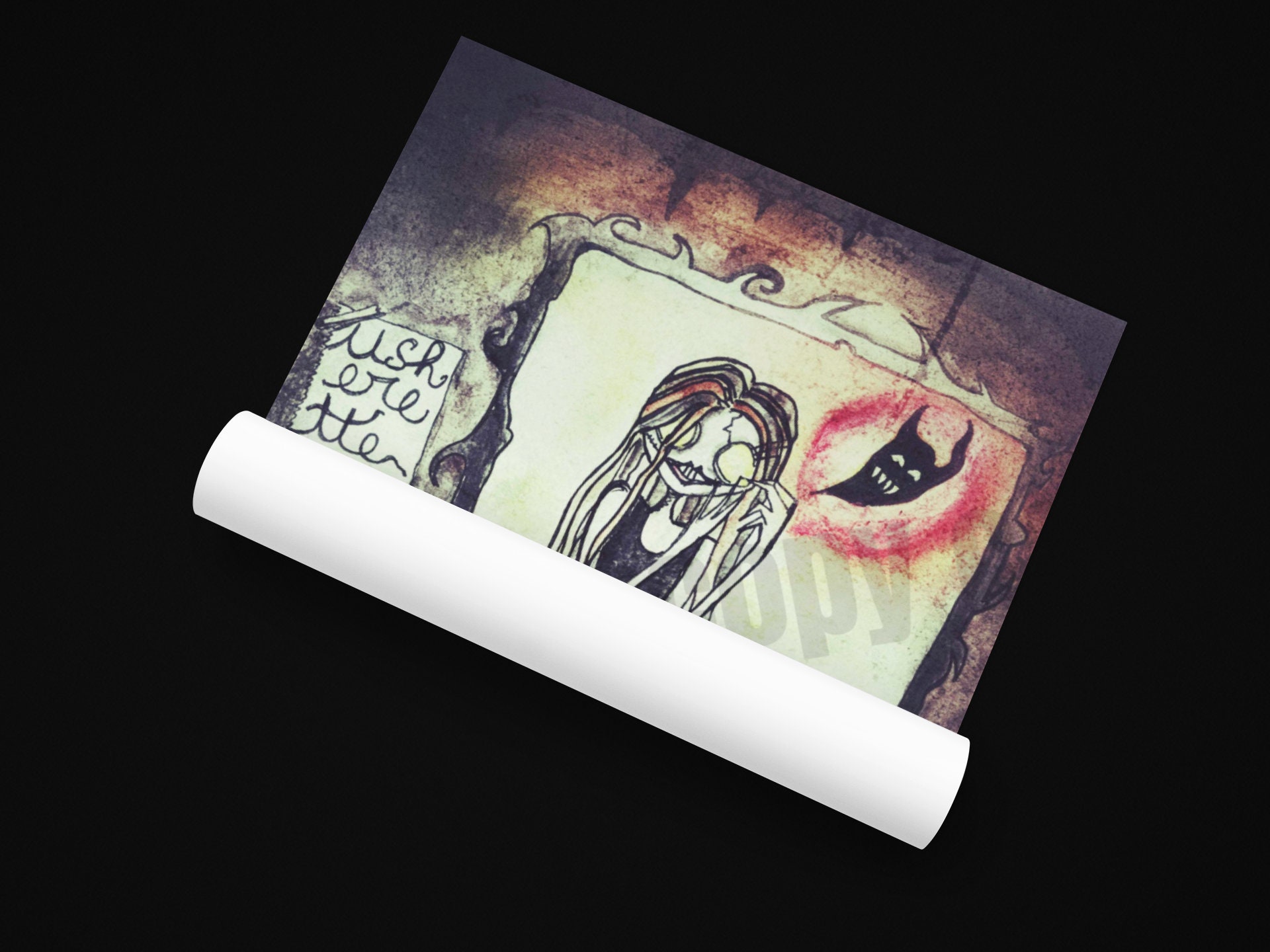 Gothic Poster 50X75 Cm "usherette" - Da Dipinto Di Francesca Chiara ...