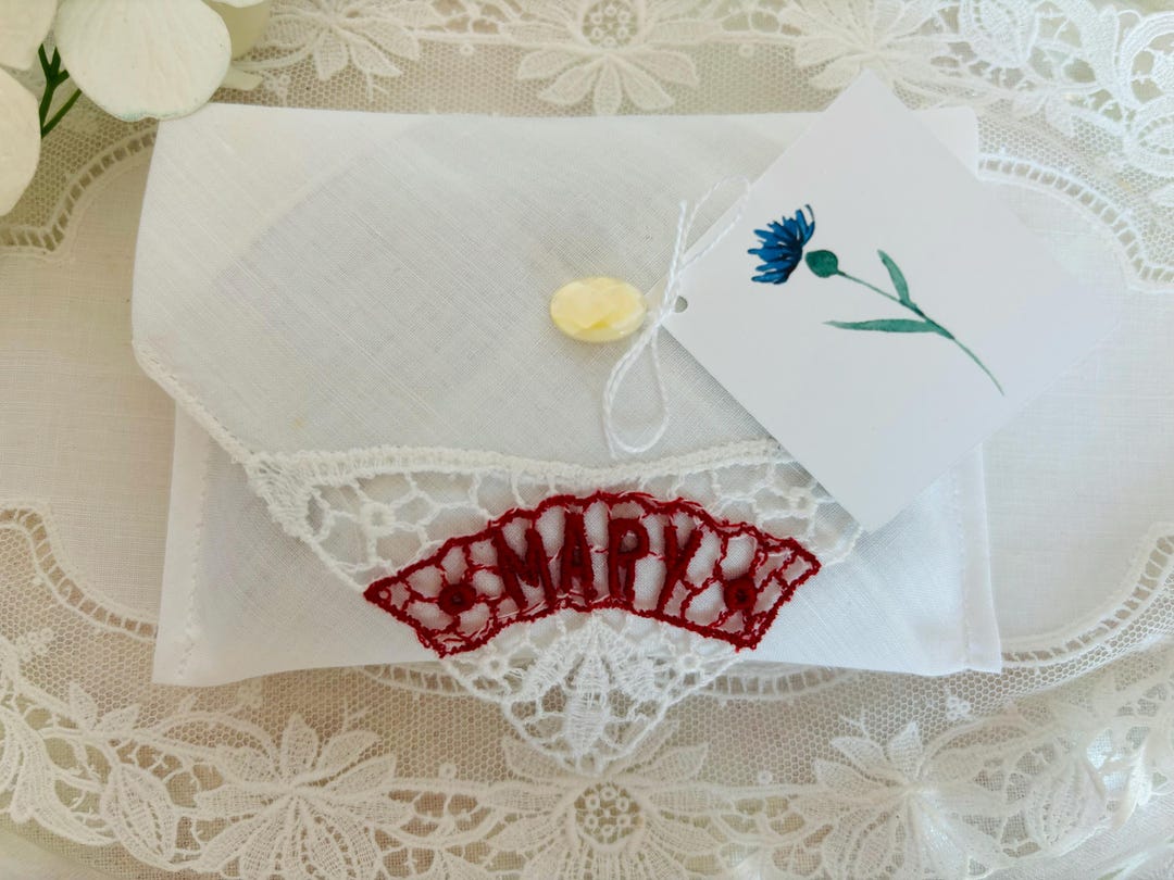 Monogrammed Lavender Sachet: Vintage Hankie With the Name "mary" - Etsy