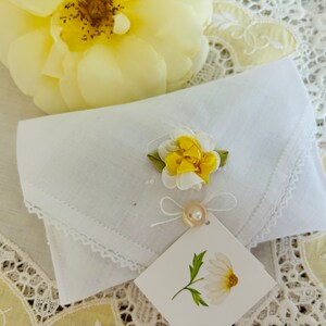 Yellow Lavender Scented Sachet Envelopes Made From Vintage Hankies ...
