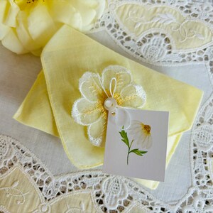 Yellow Lavender Scented Sachet Envelopes Made From Vintage Hankies ...