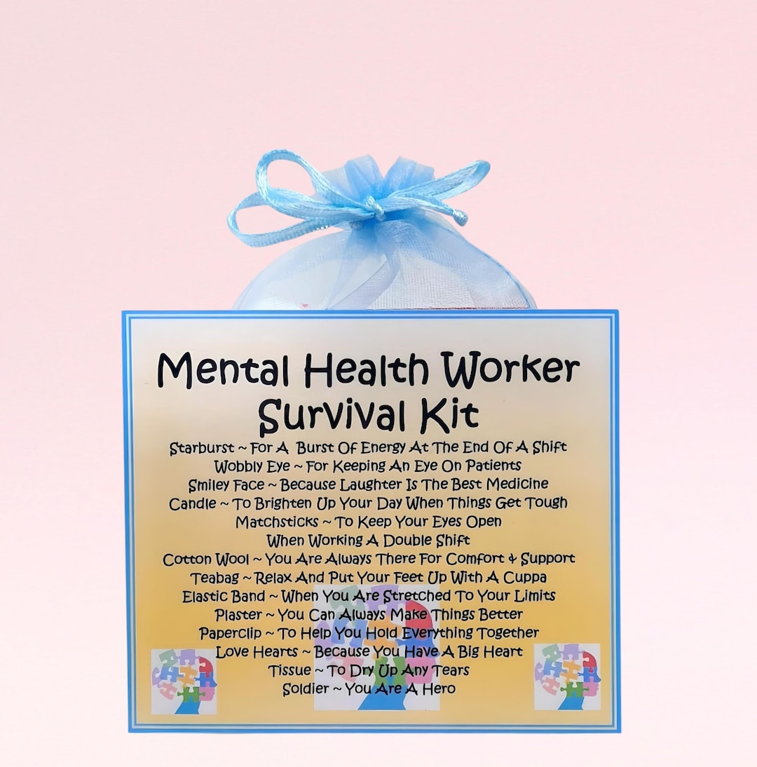 Mental Health Worker Survival Kit ~ Fun Novelty Gift & Card Alternative ...
