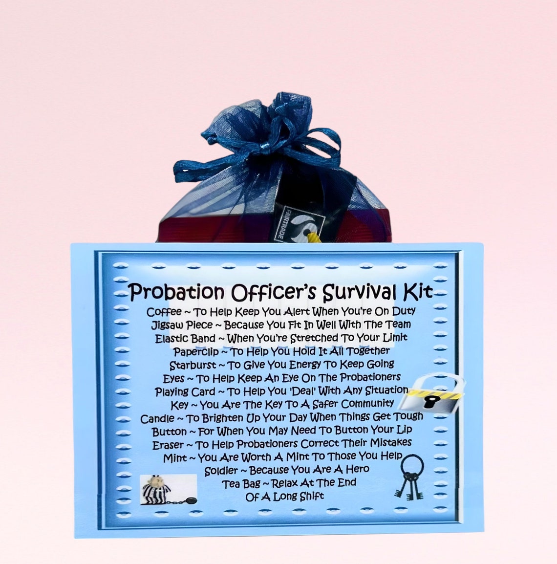 Probation Officer's Survival Kit ~ Fun Novelty Gift & Card Alternative ...