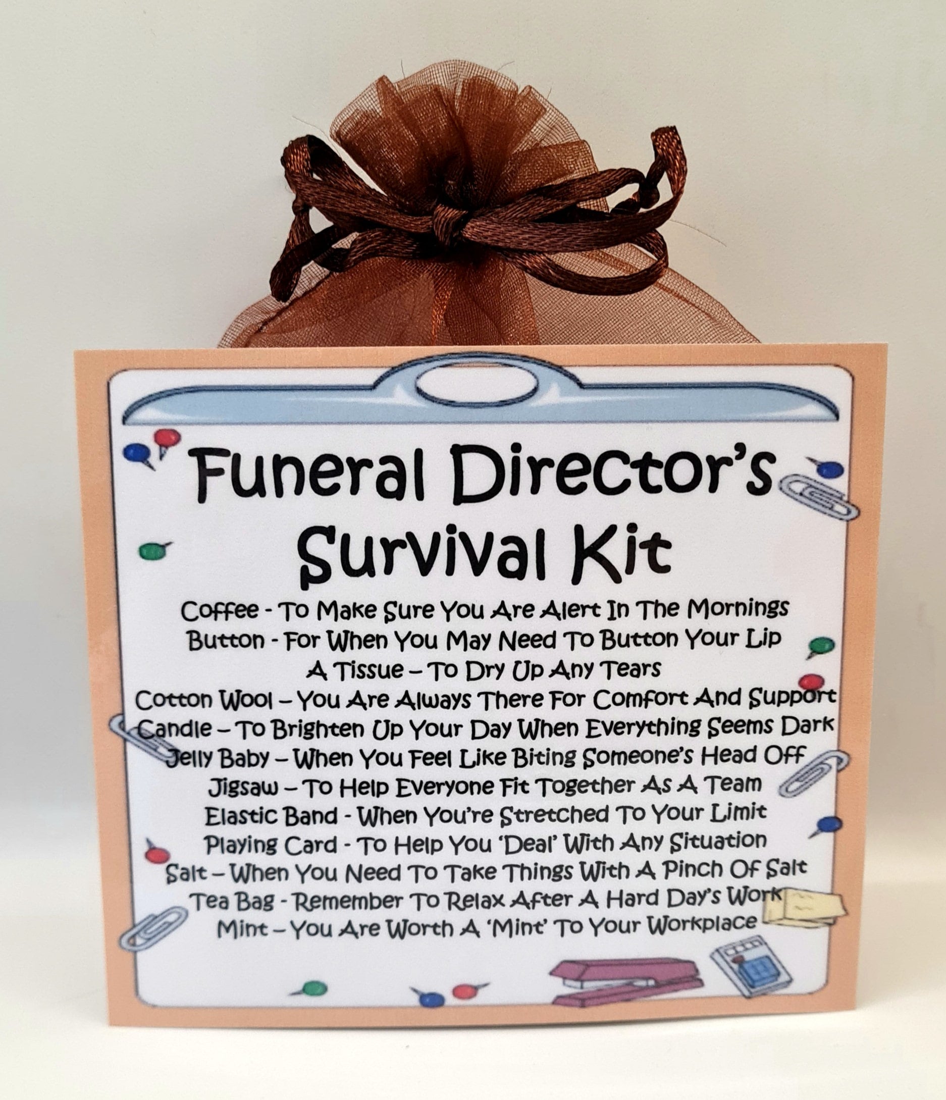 Funeral Director's Survival Kit Fun/ novelty office gift | Etsy