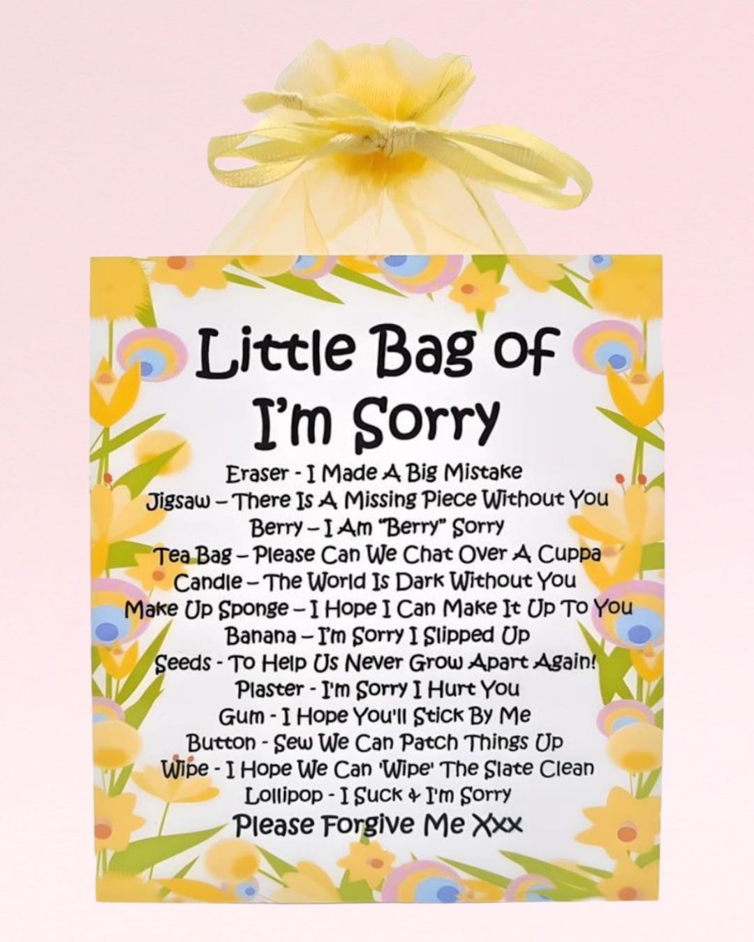 Little Bag of I’m Sorry ~ A Unique Way to Apologise | Sorry Gift ...