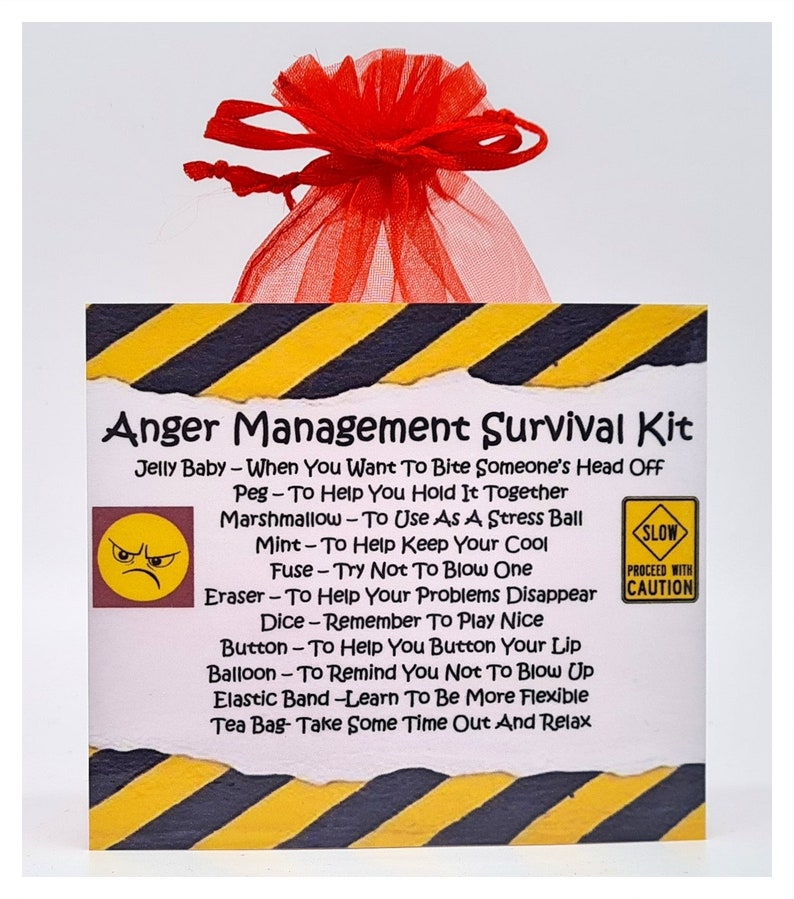 Anger Management Survival Kit Fun Joke Novelty Gift & - Etsy UK