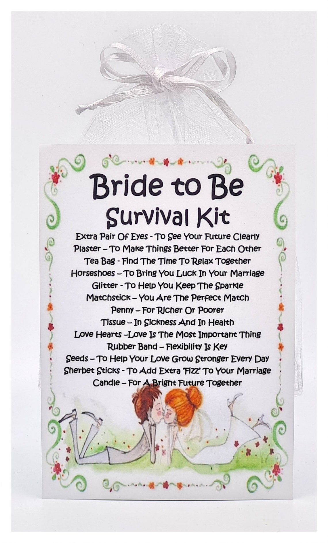 Bride to Be Survival Kit Unique Fun Novelty Wedding Gift & - Etsy