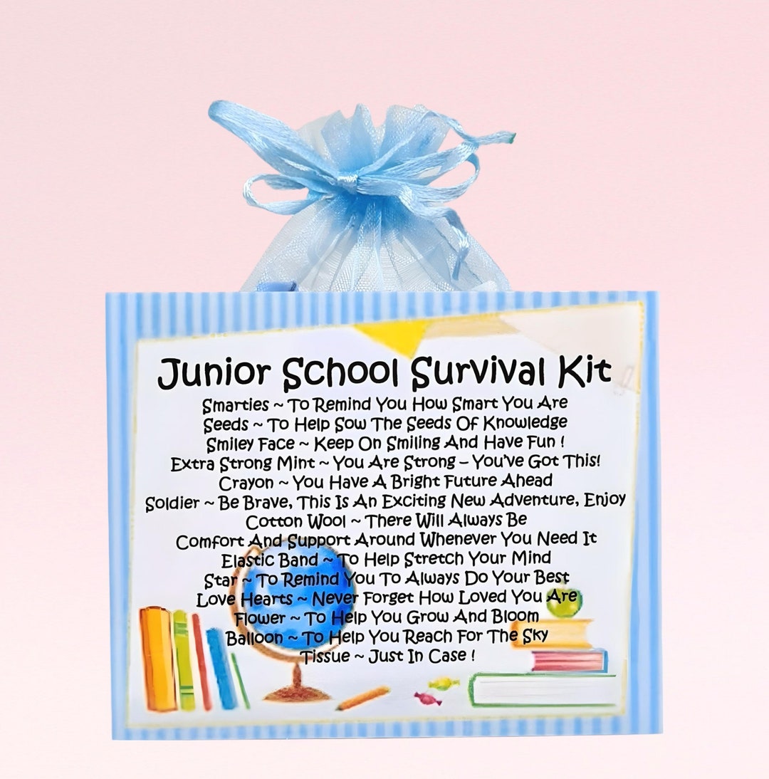 Junior School Survival Kit ~ Fun Novelty Gift | Present | Greeting ...