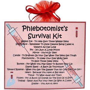 Phlebotomist’s Survival Kit ~ Fun Novelty Gift & Card | Birthday ...