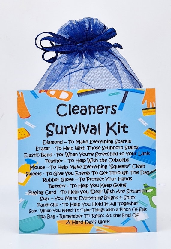Cleaner's Survival Kit Fun Novelty Gift & Card - Etsy
