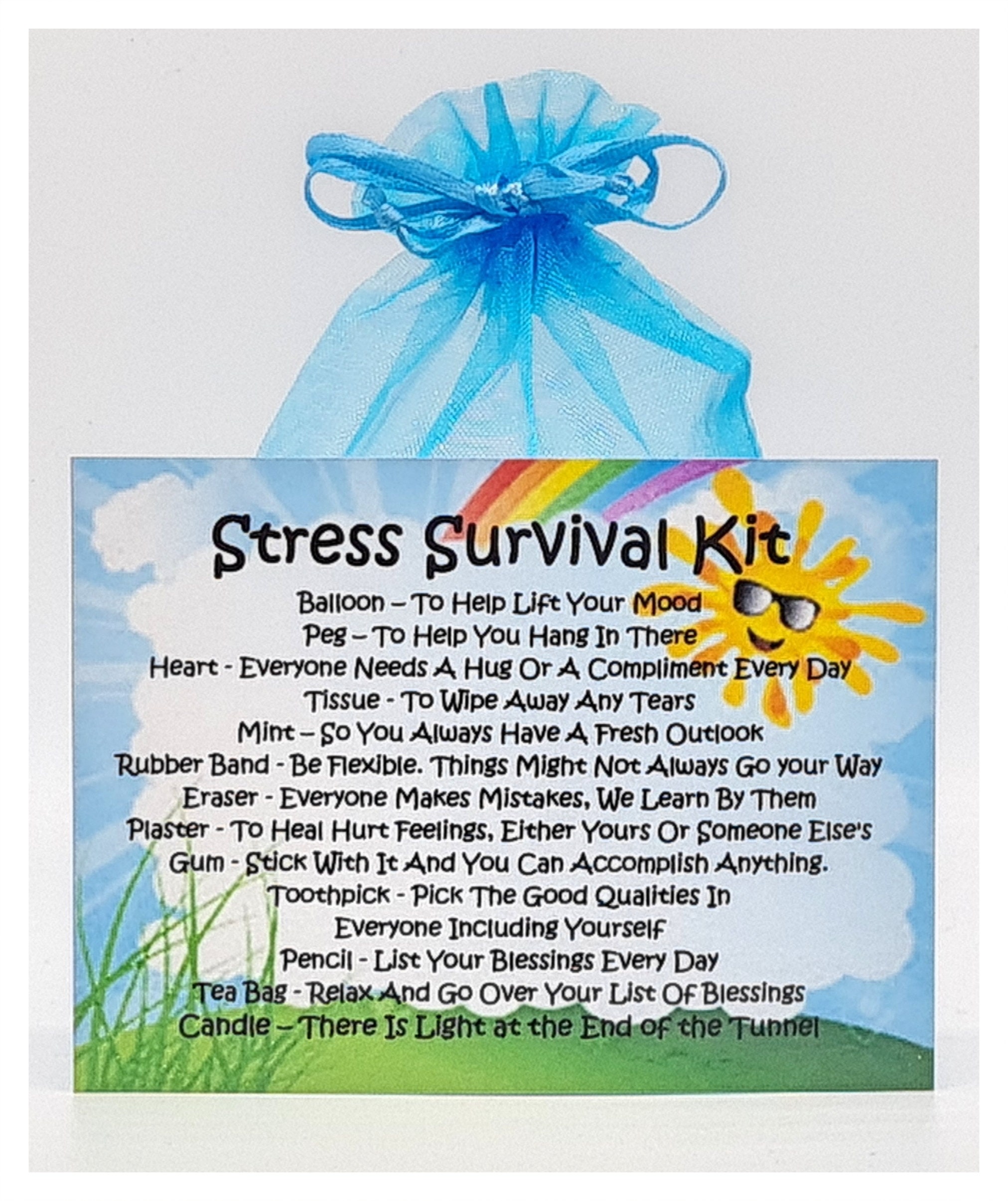 Stress Survival Kit ~ Fun Thoughtful Caring Sentimental Gift | Keepsake ...