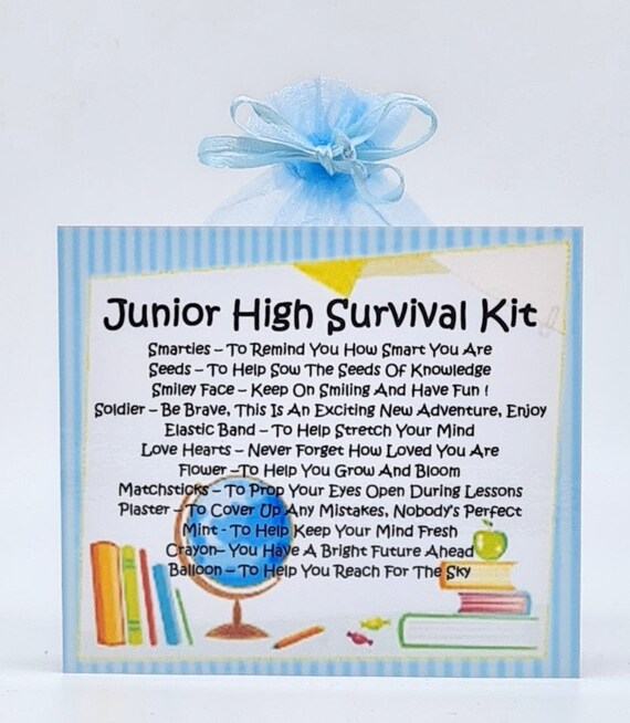 Junior High School Survival Kit Fun Novelty Gift / Present / - Etsy