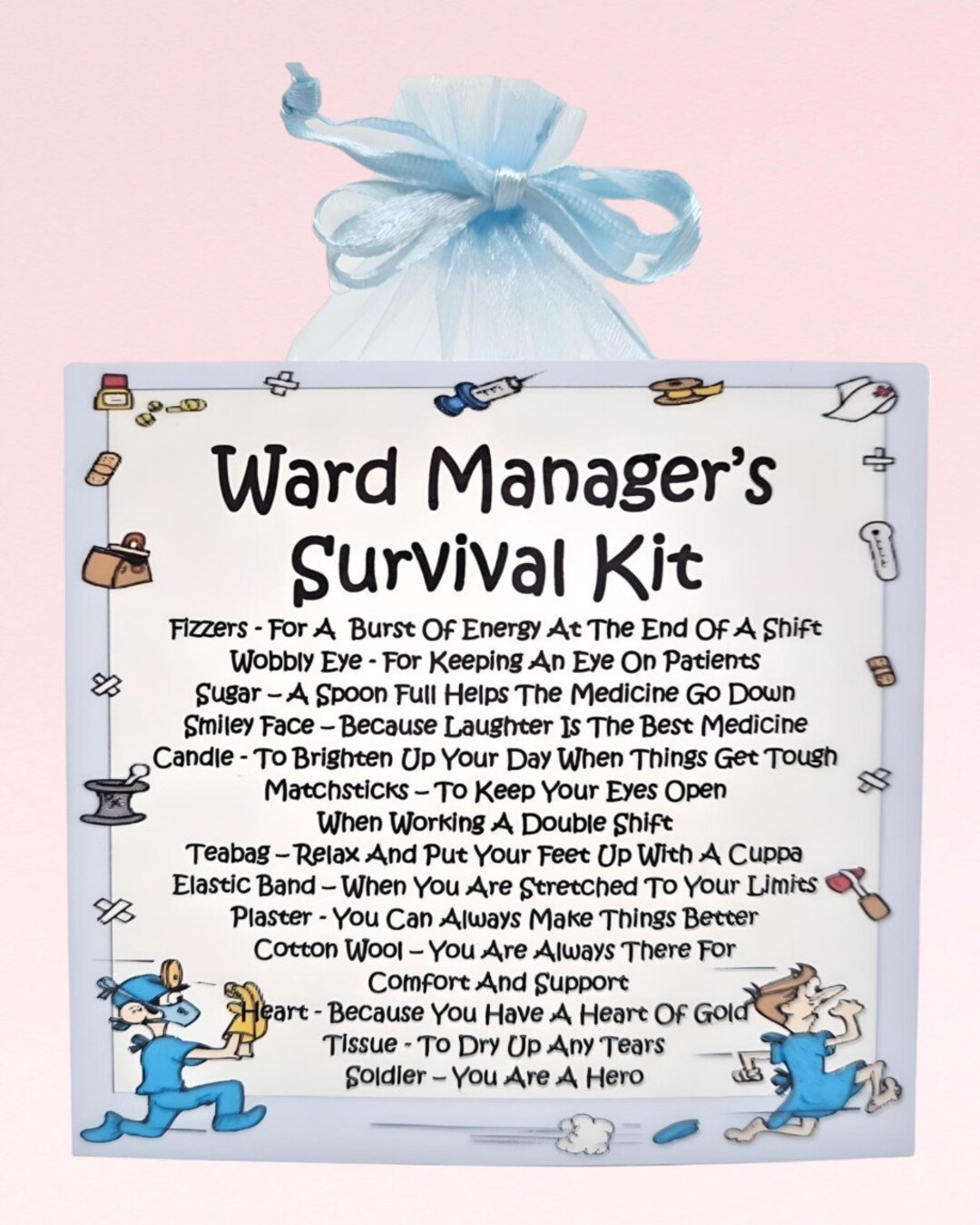 Ward Manager's Survival Kit ~ Fun Novelty Gift & Card | Birthday ...