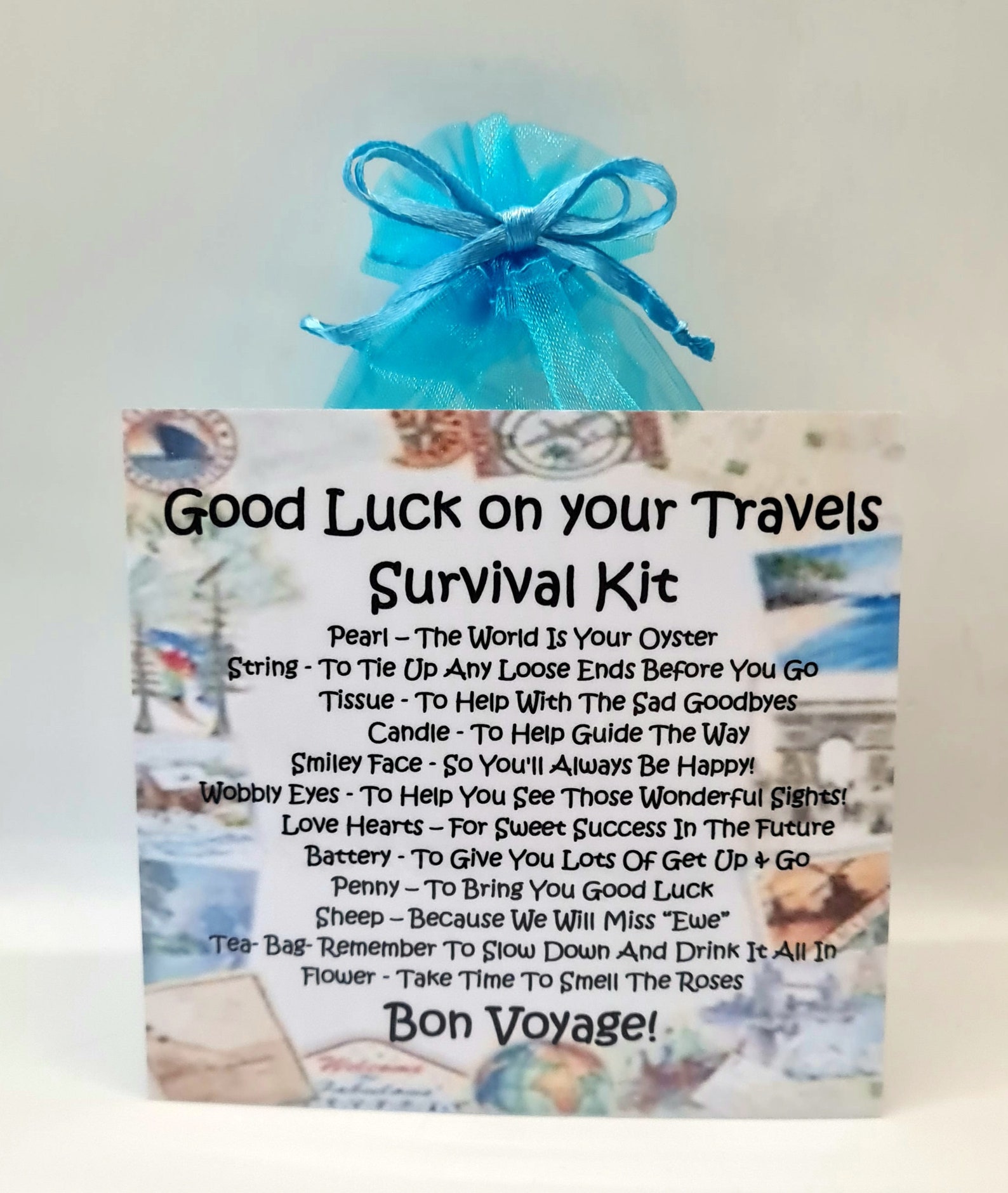 Good Luck on Your Travels Survival Kit Fun Novelty Gift / | Etsy