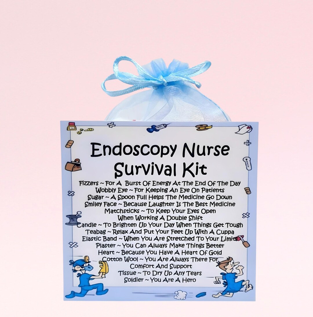 Endoscopy Nurse Survival Kit ~ Fun Novelty Gift & Card | Birthday ...