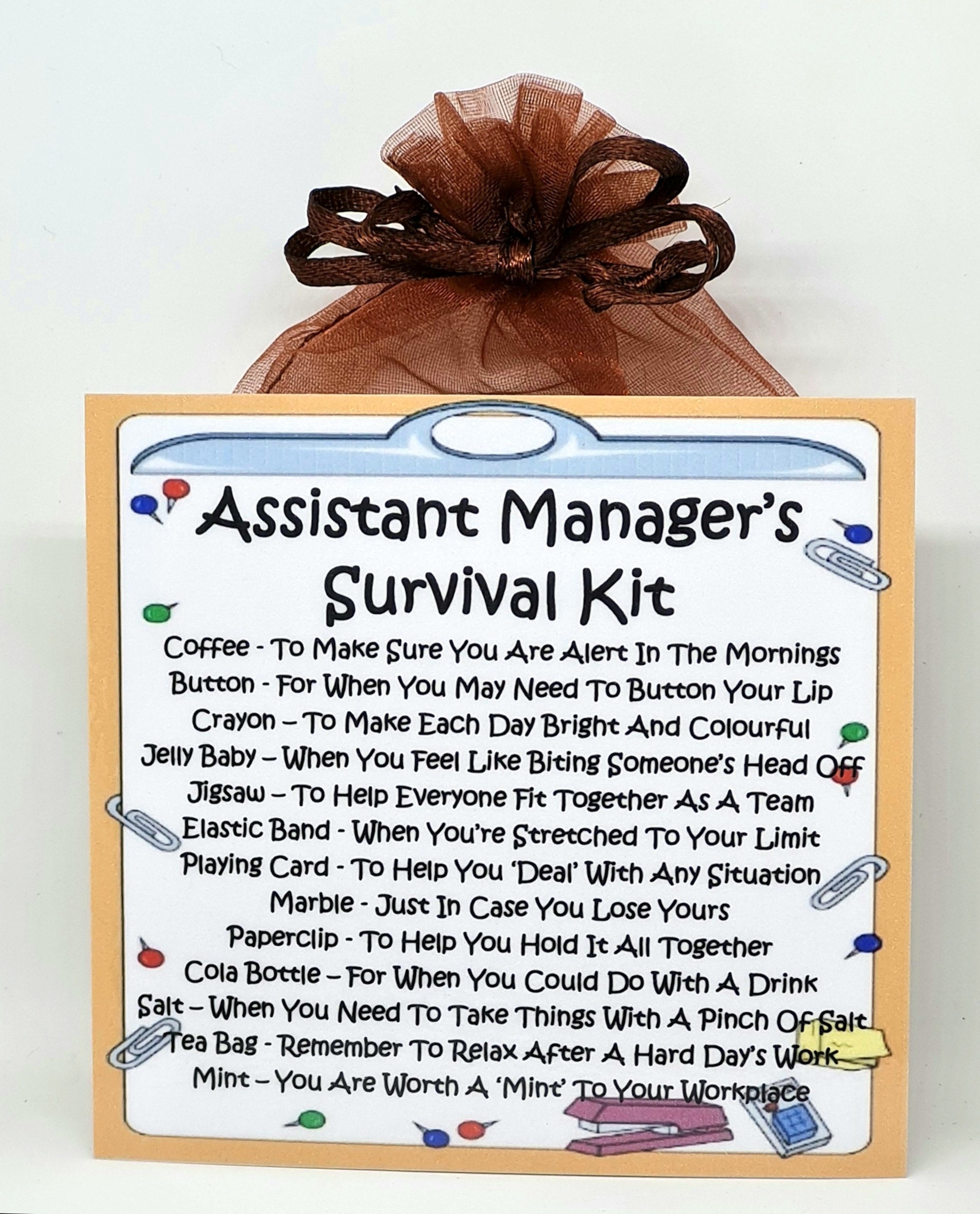 Assistant Manager's Survival Kit Fun/ novelty office | Etsy