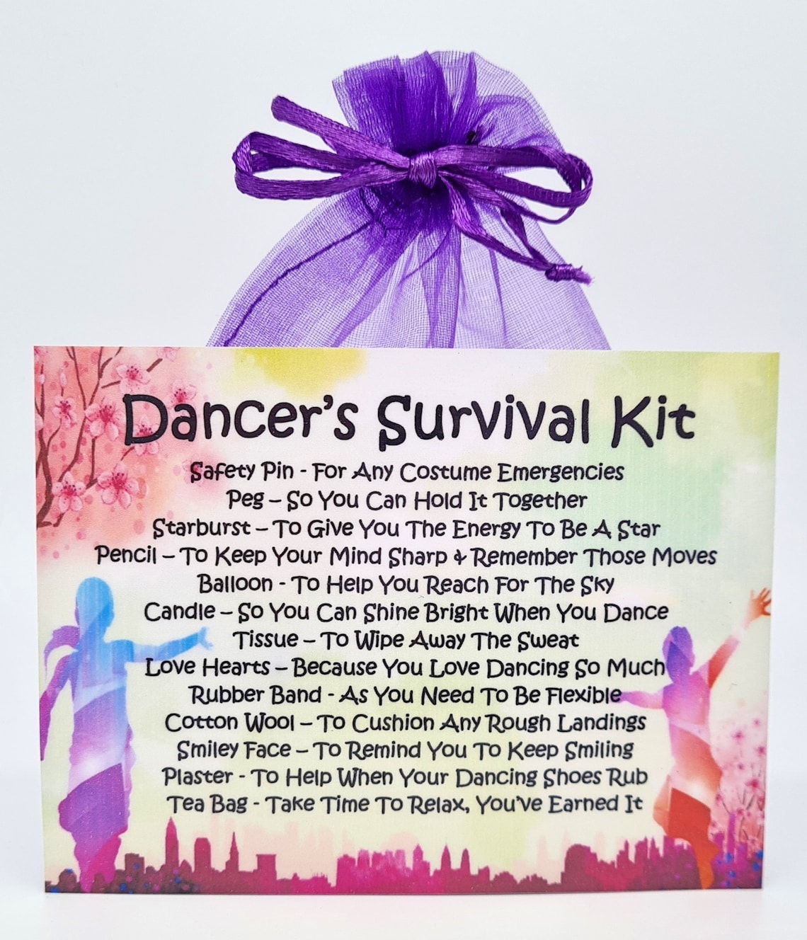 Dancer's Survival Kit Fun Novelty Gift and Greetings | Etsy