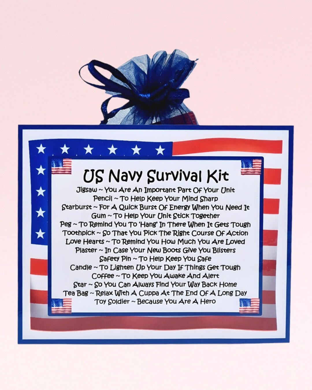 US Navy Survival Kit ~ Fun Novelty Gift & Card Alternative | Birthday ...