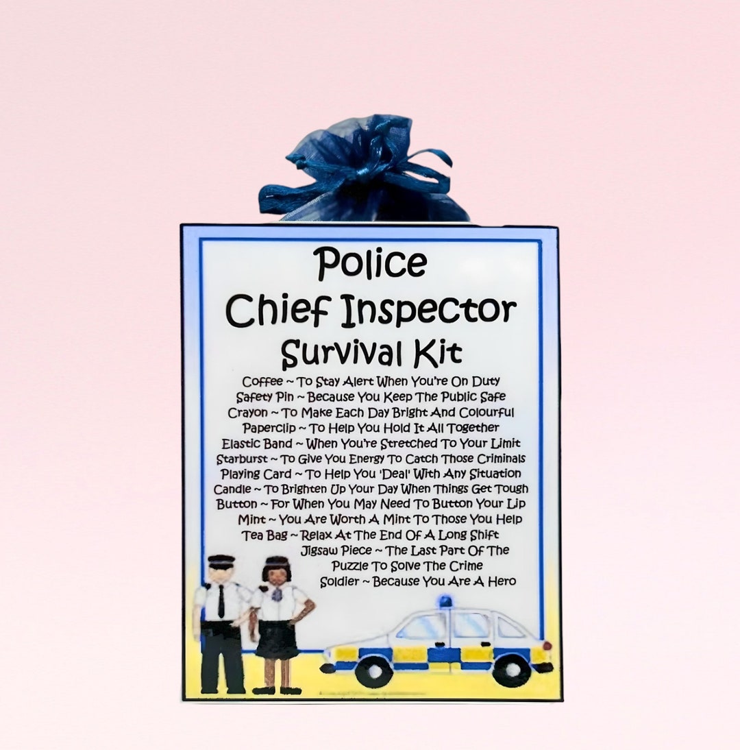 Police Chief Inspector Survival Kit ~ Fun Novelty Gift & Card ...