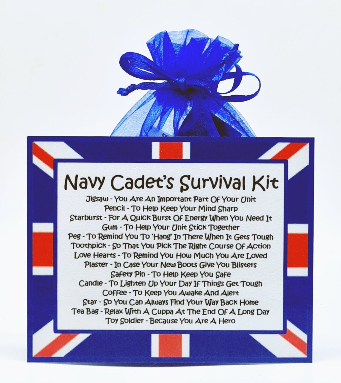 Navy Cadet's Survival Kit ~ Fun Novelty Gift & Card Alternative ...