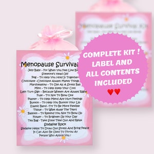 Menopause Survival Kit ~ Fun Novelty Gift & Card Alternative | Birthday ...