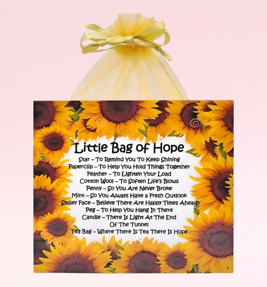 Little Bag of Hope ~ Unique Sentimental Novelty Gift & Greetings Card ...