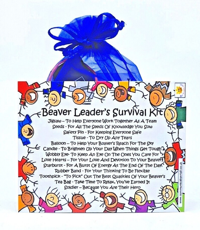 Beaver Leader's Survival Kit ~ Fun Novelty Gift & Card Alternative ...