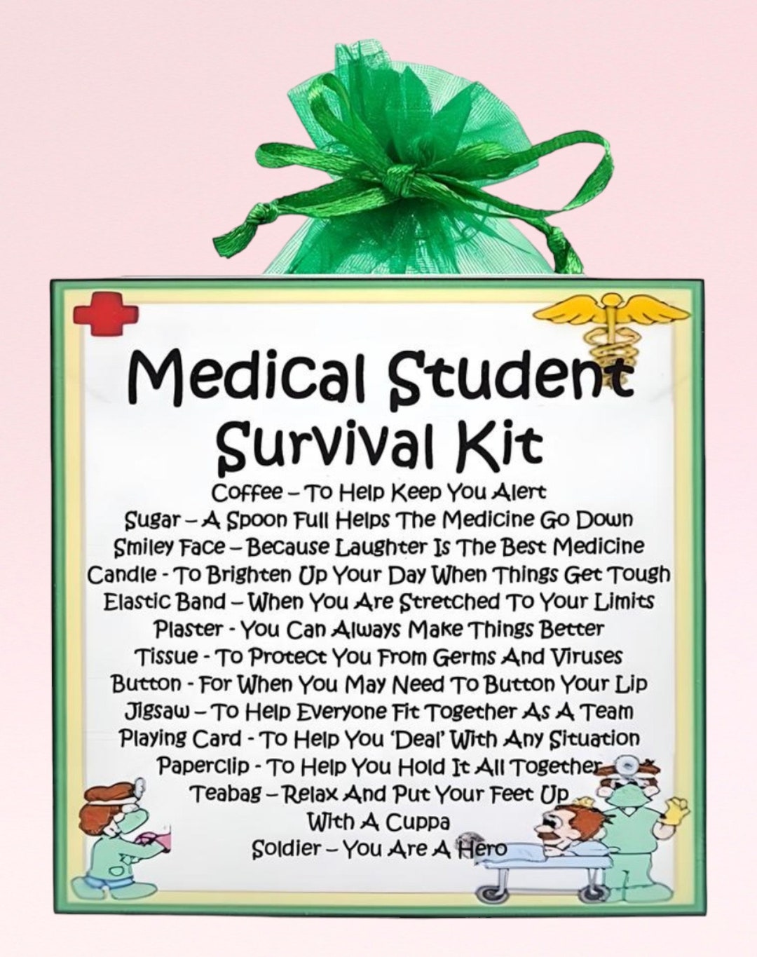 Medical Student's Survival Kit ~ Fun Novelty Gift & Card | Birthday ...