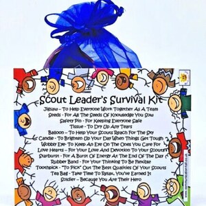 Scout Leader's Survival Kit ~ Fun Novelty Gift & Card Alternative ...