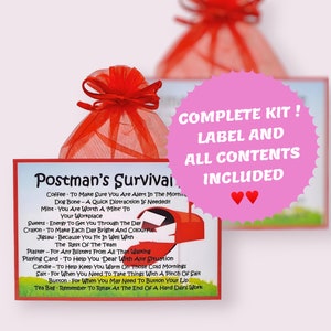 Postman's Survival Kit ~ Fun Novelty Gift & Card | Birthday Present ...