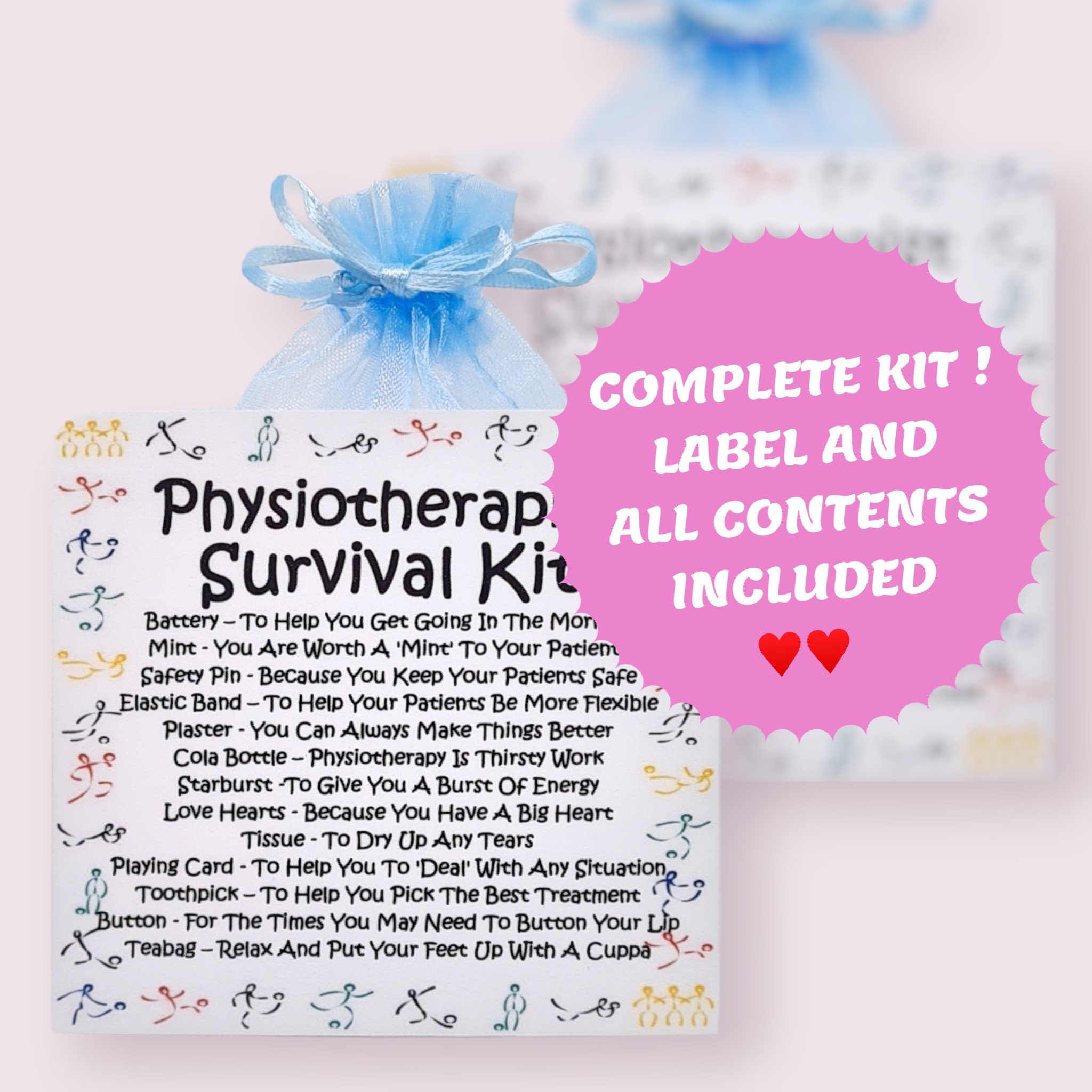 Physiotherapist Survival Kit ~ Fun Novelty Gift & Card | Birthday ...