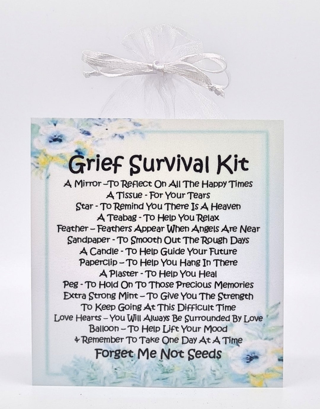 Grief / Bereavement Survival Kit BLUE With Sympathy - Etsy