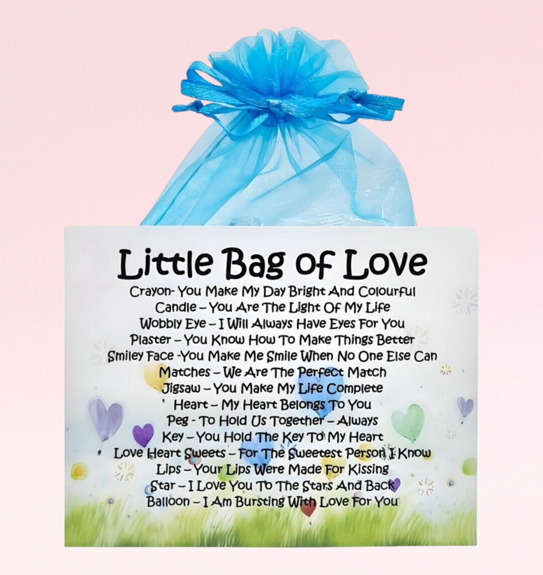 Little Bag of Love NEW ~ Unique Fun Novelty Gift & Greetings Card ...