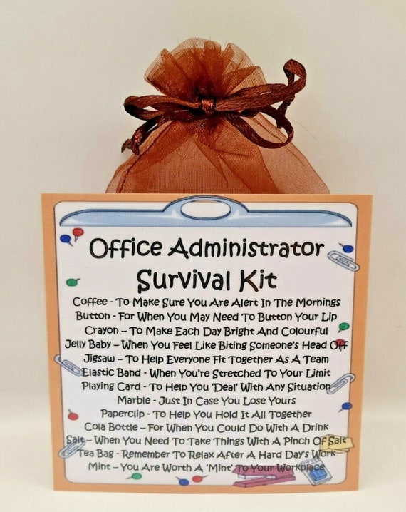 Office Administrator's Survival Kit Fun/ novelty office | Etsy