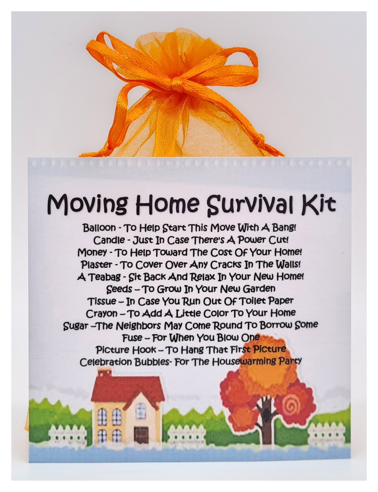 Moving Home Survival Kit Fun Novelty Gift / Good Luck / | Etsy