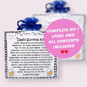 Dad's Survival Kit ~ Fun Novelty Gift & Card | Birthday Present ...
