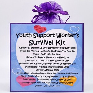 Youth Support Worker's Survival Kit ~ Fun Novelty Gift & Card ...