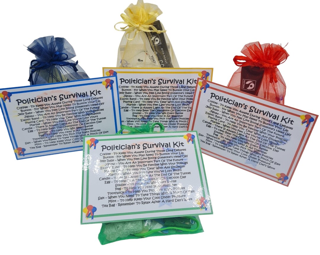 Politician's Survival Kit ~ Fun Novelty Gift & Card Alternative ...