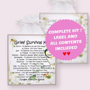 Grief / Bereavement Survival Kit ~ With Sympathy Card | Bereavement ...