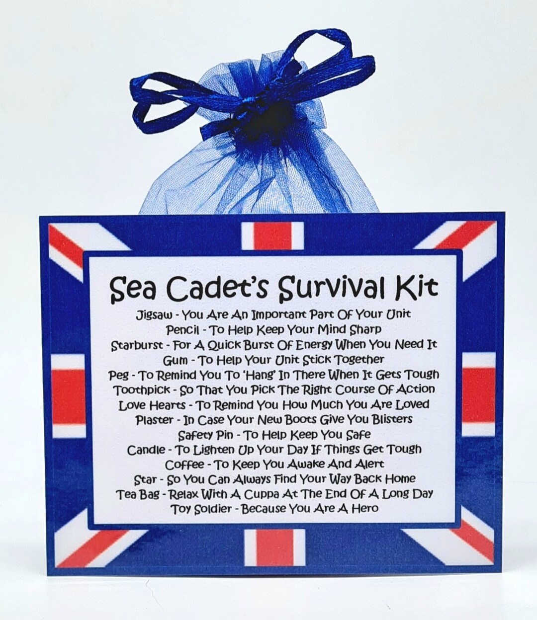Sea Cadet's Survival Kit Fun Novelty Gift & Card Alternative Birthday ...